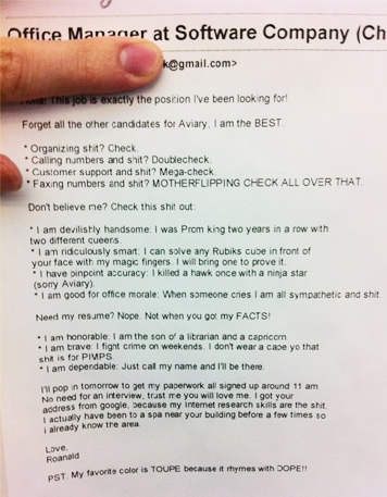 10 Terrible Cover Letters From Across The Internet